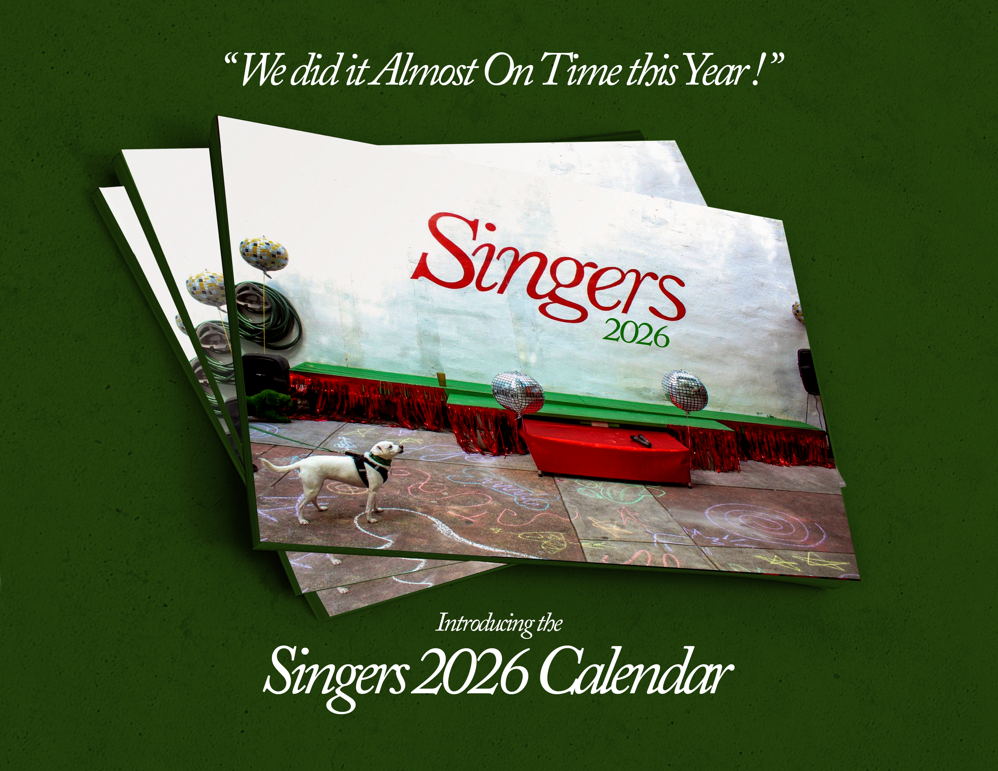 Singers 2026 Wall Calendar – Singers Online Shop